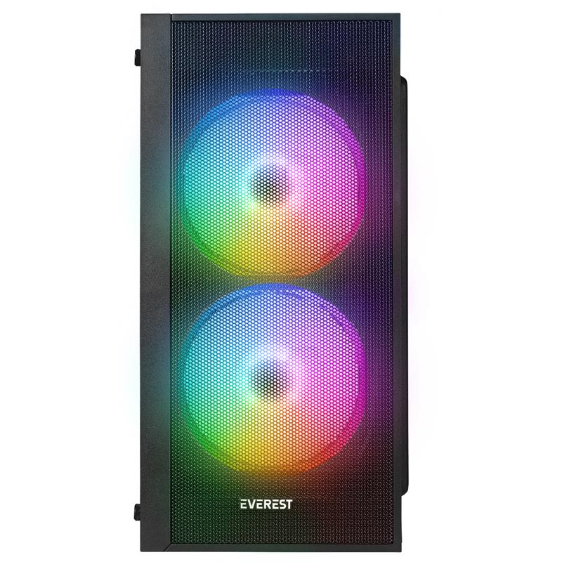 EVEREST MINION MESH PEAK 300W 2* 12CM RAİNBOW FAN AKRİLİK YAN PANEL M ...